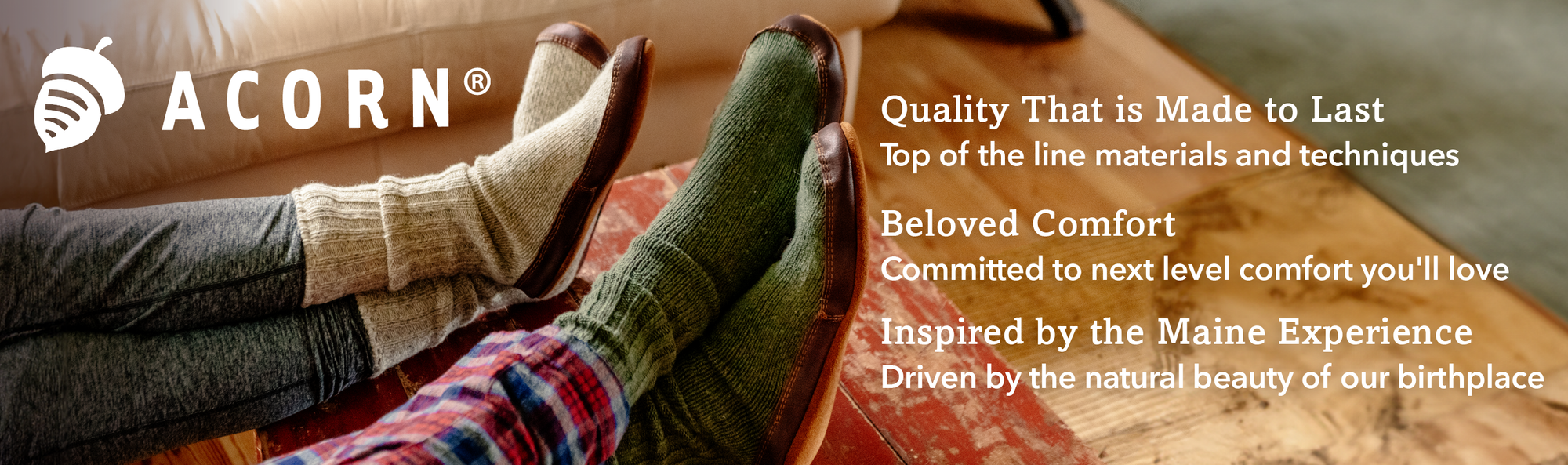 Men's Shearling Boot Slipper – Acorn.com USA