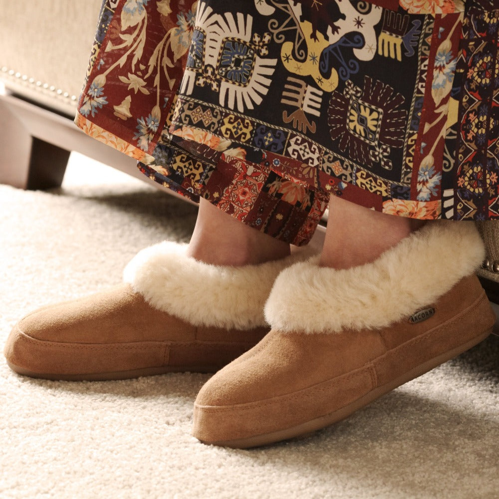 Women's Oh Ewe Shearling Bootie Slippers – Acorn.com USA